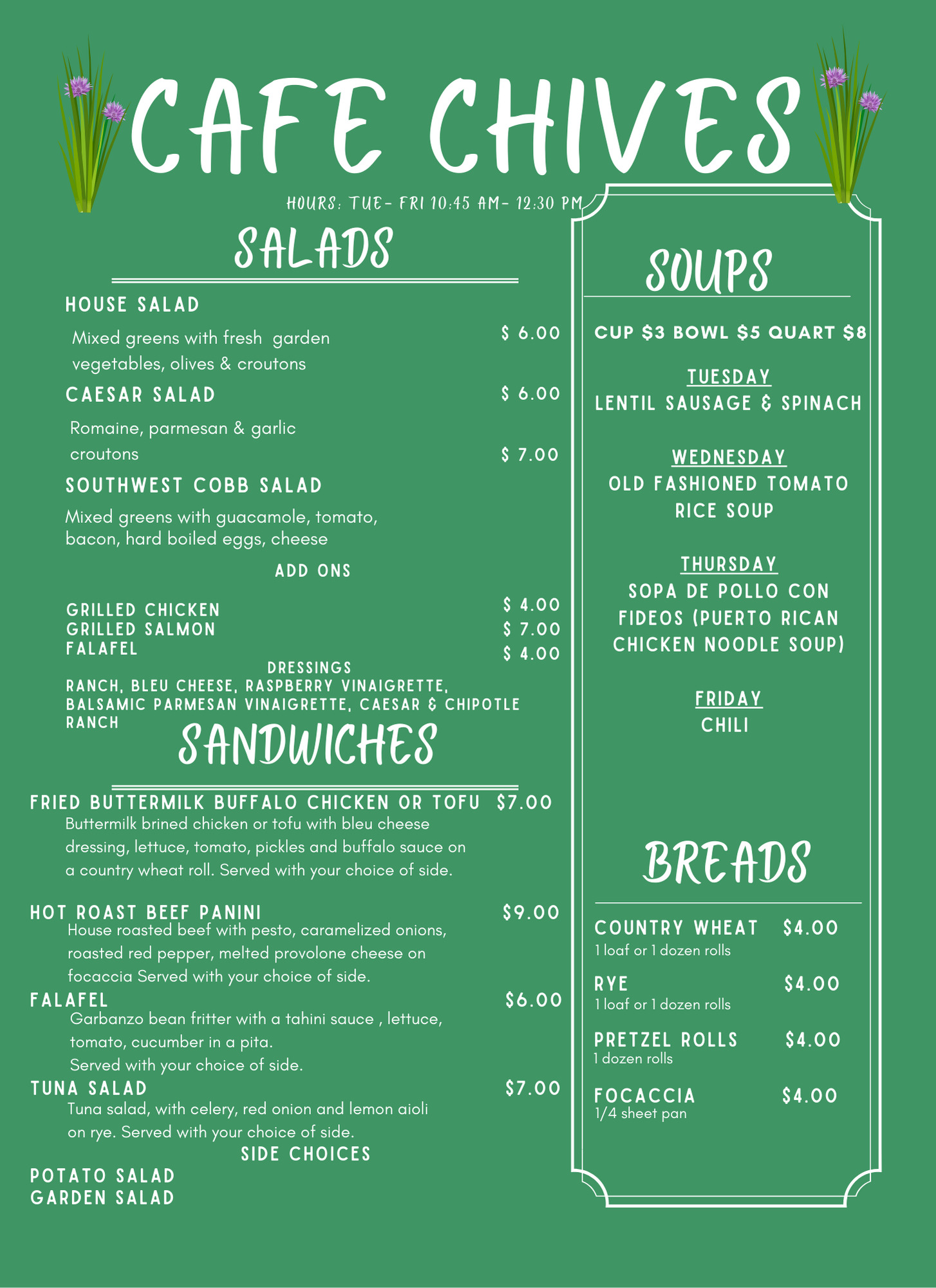 Cafe Chives - E.C. Goodwin Technical High School