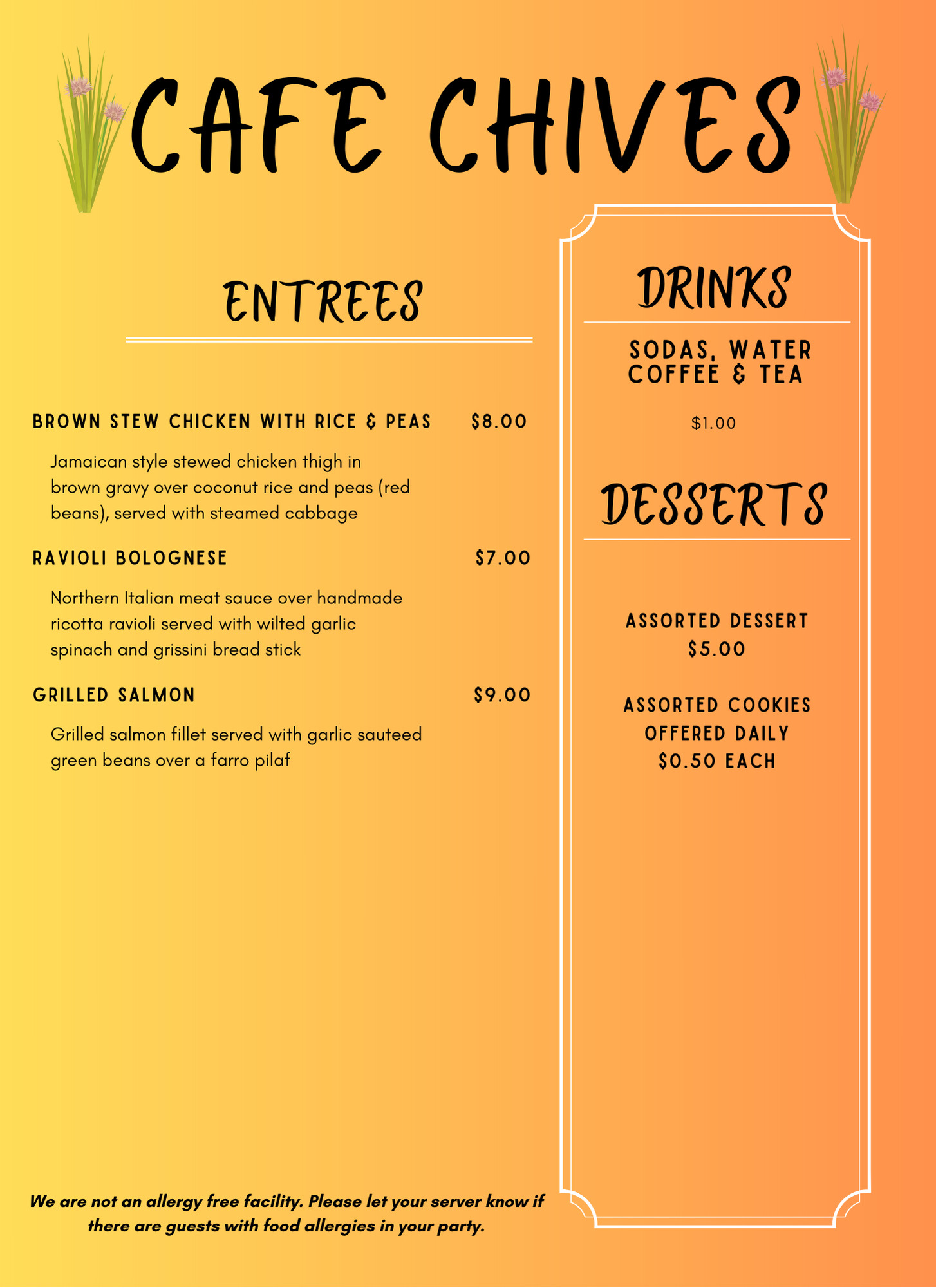 Cafe Chives - E.C. Goodwin Technical High School